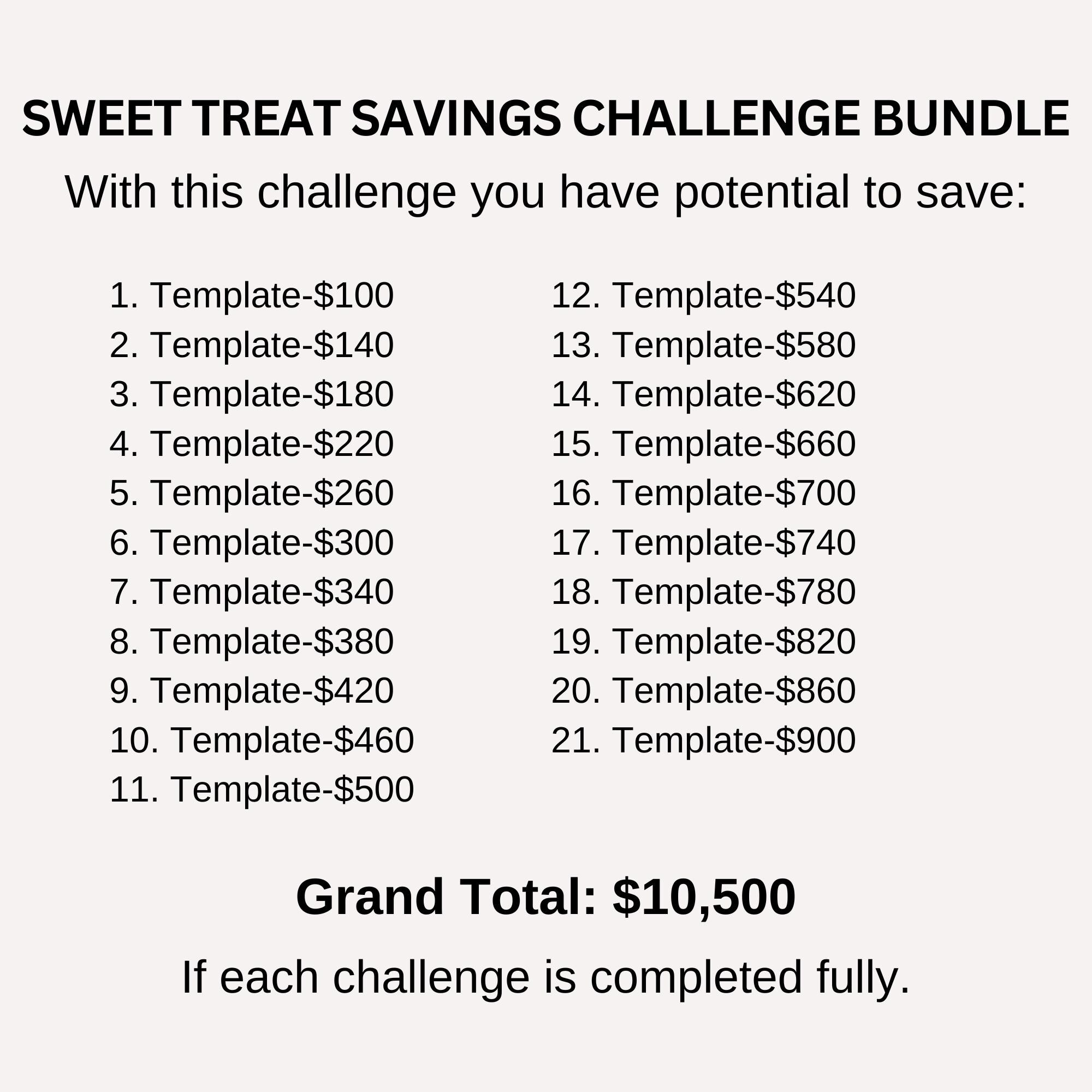 Sweet Treat Savings Challenge Bundle, A6 Saving Tracker PDF, Candy ...