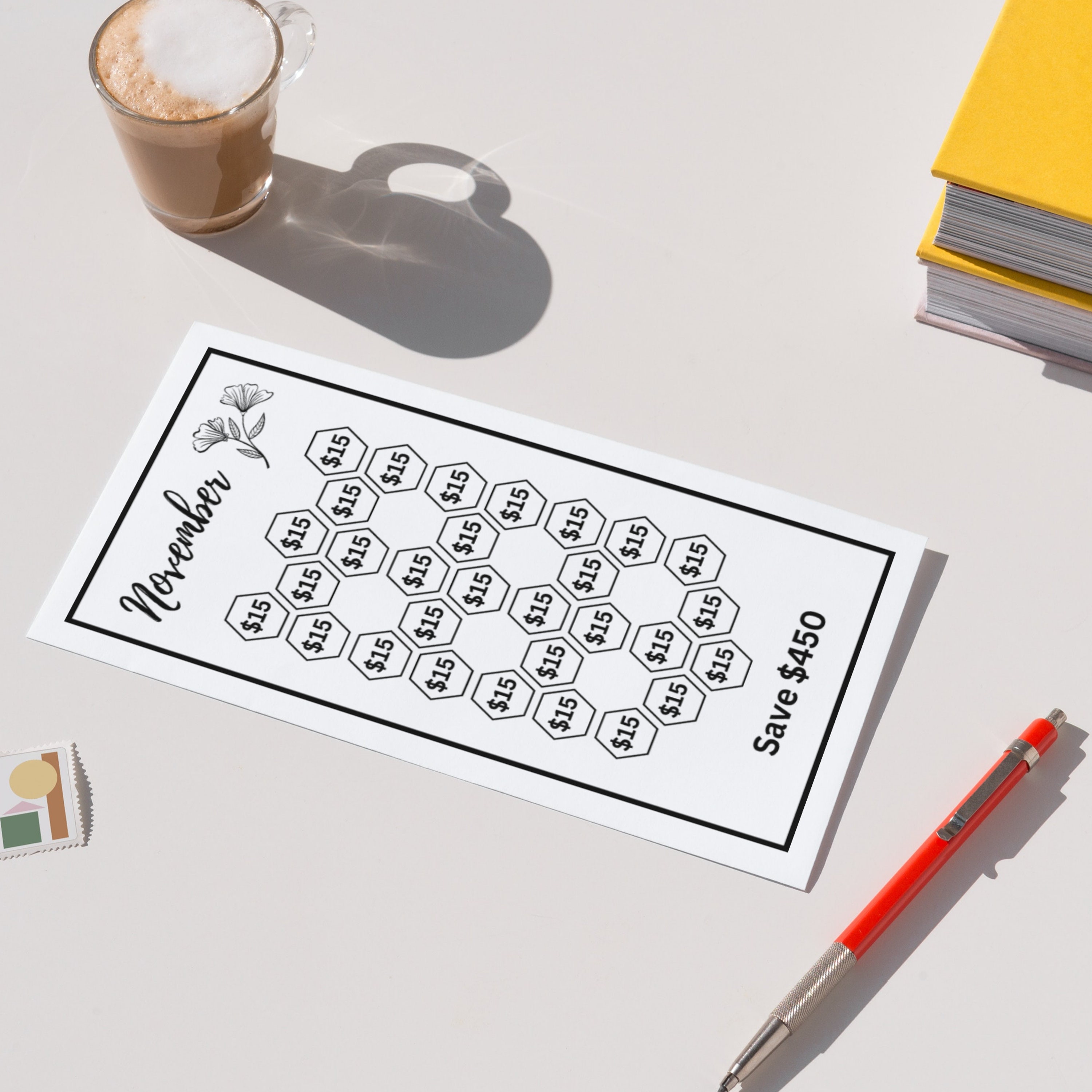 Monthly Low Income Saving Challenge Printable, Mini A6 Low Income ...