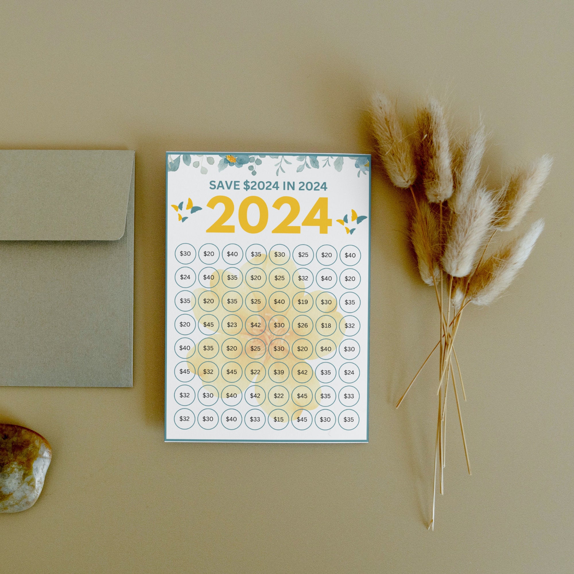 Buy 2024 Saving Challenge Printable, Save 2024 in 2024, 2024 Money ...