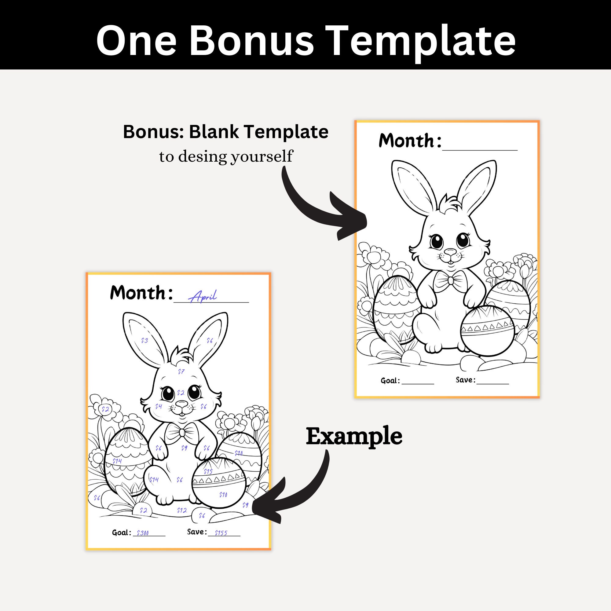 Coloring Savings Challenge Printable Bundle, Mini A6 Low Income Saving ...