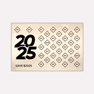 2025 Saving Challenge Printable, Save 2025 in 2025, 2025 Mini Money ...