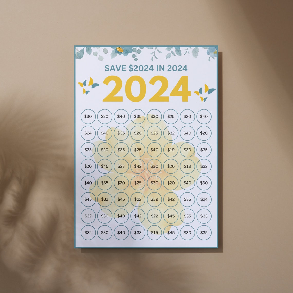 Buy 2024 Saving Challenge Printable, Save 2024 in 2024, 2024 Money ...