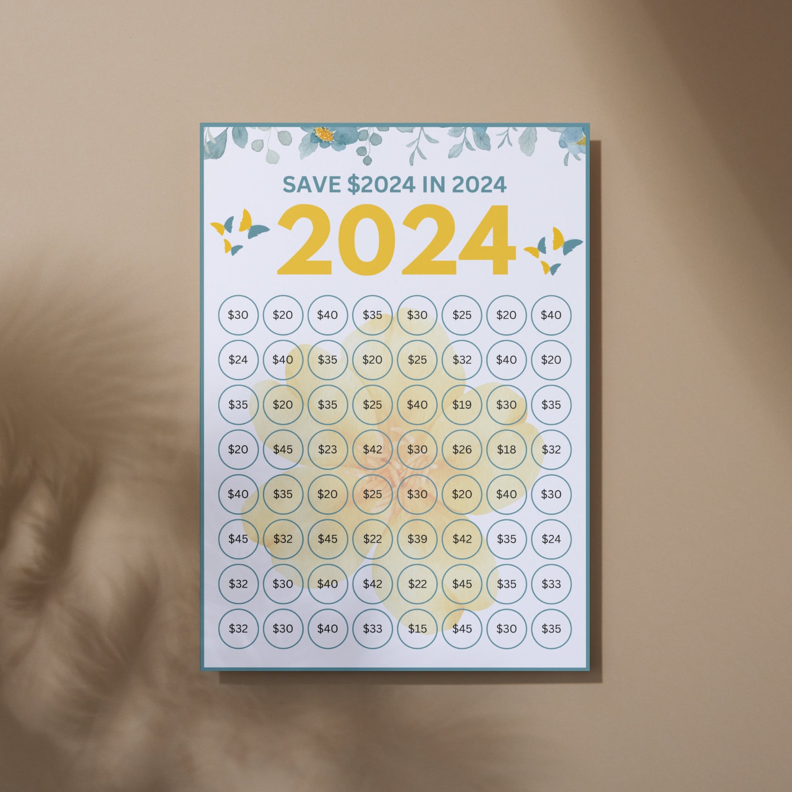 Buy 2024 Saving Challenge Printable, Save 2024 in 2024, 2024 Money ...