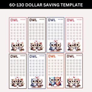 Ultimate Mega Owl Mini Savings Challenge Printable Bundle, Owl Money ...
