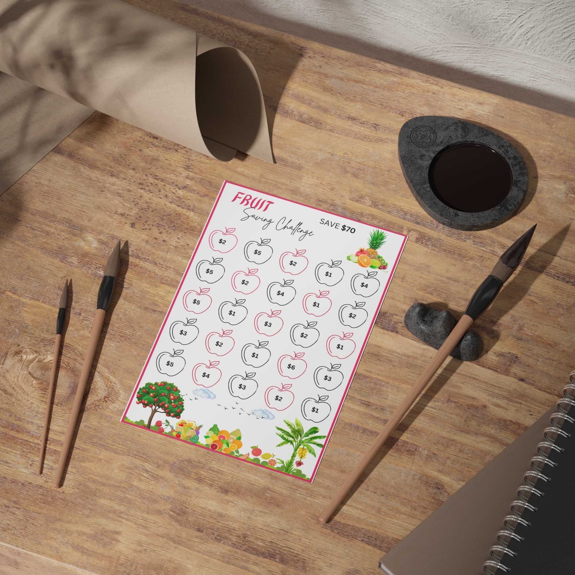 Savings Challenge Printable, Color Mini A6 Saving Challenge, Money ...