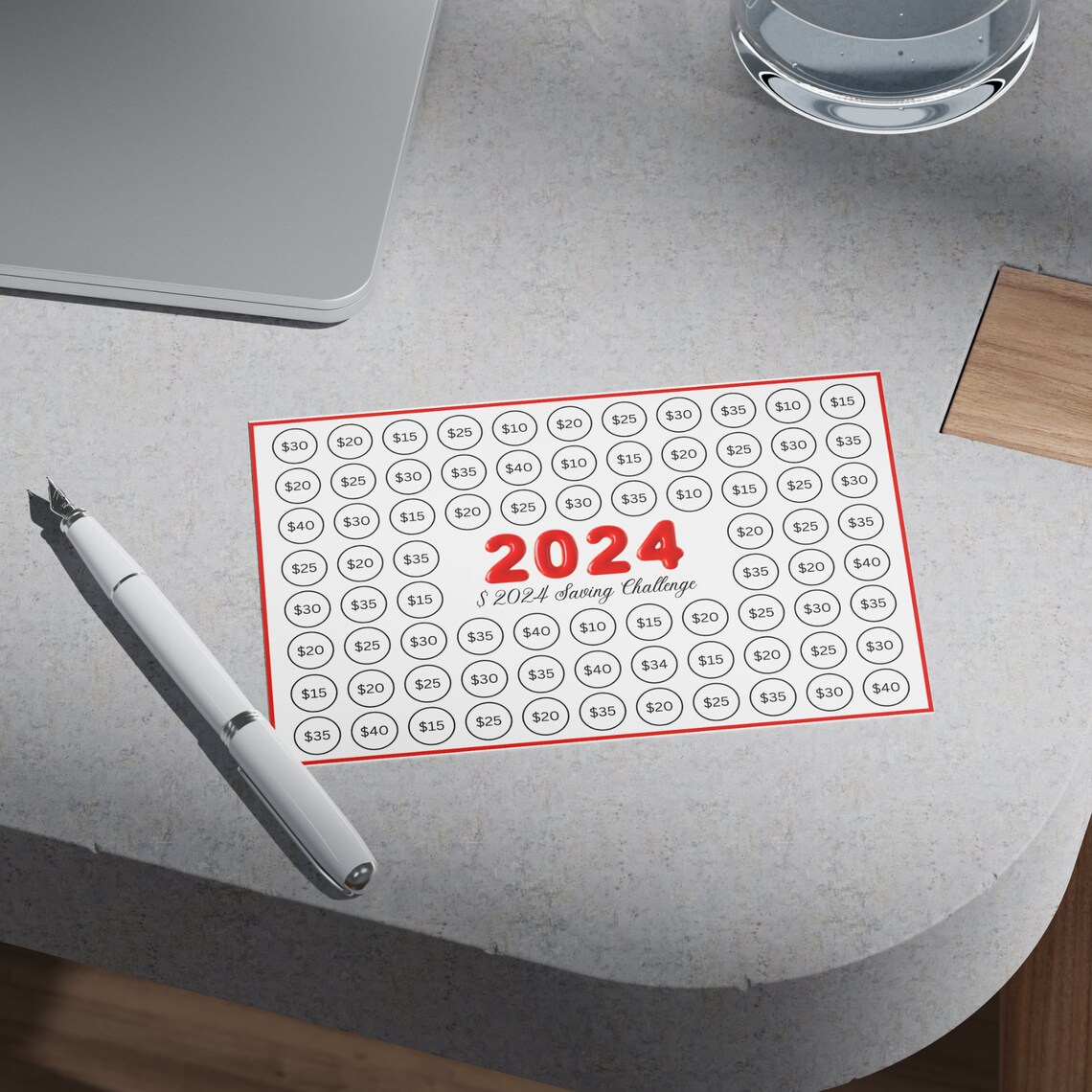 2024 Saving Challenge Printable, Save 2024 in 2024, 2024 Money Saving ...
