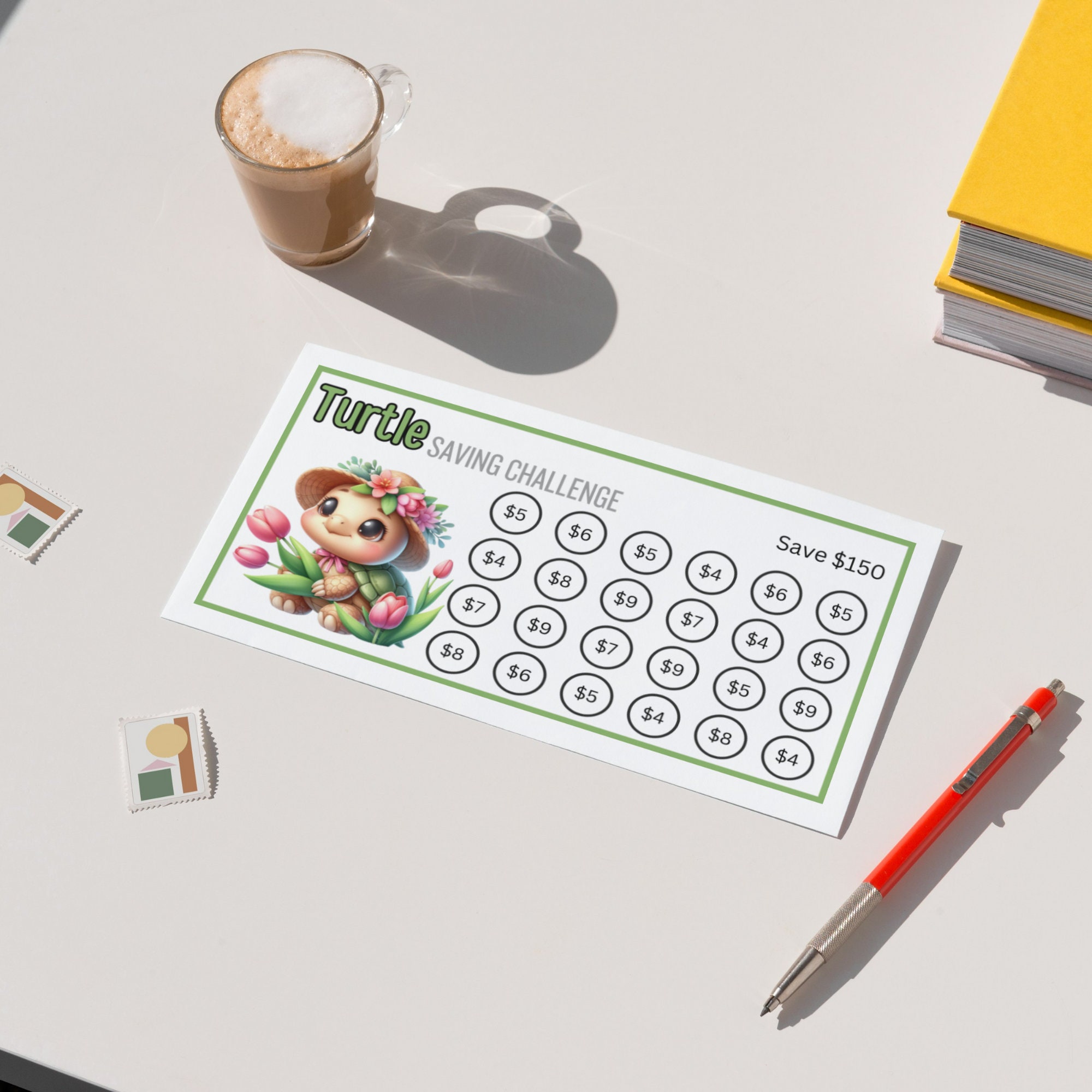 Mini Animal Savings Challenge Printable, A6 Mini Animal Saving ...