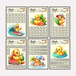 Get Your Ducks Themed Savings Challenge Bundle, Mini A6 Duck Saving ...