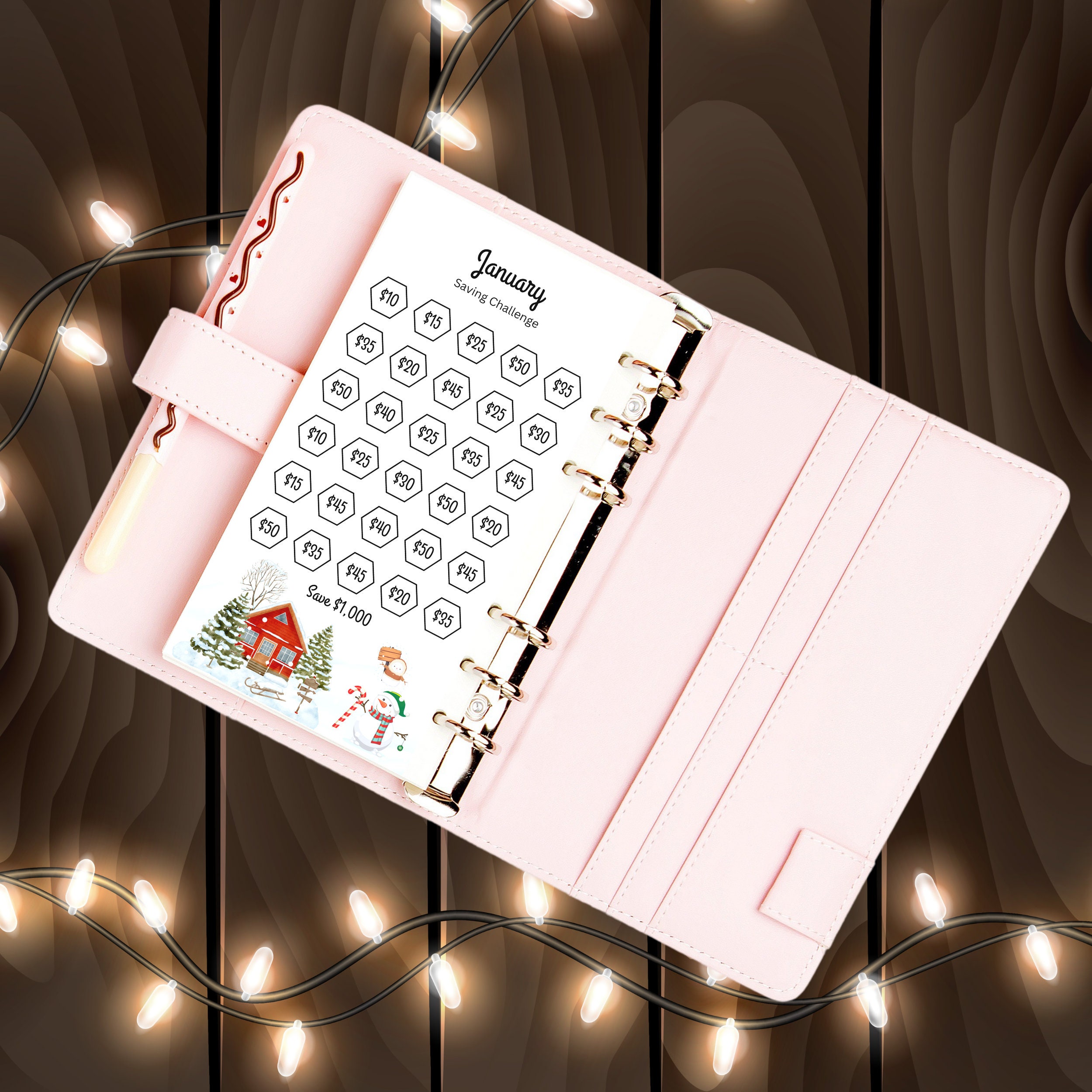 1k Savings Challenge Printable, 12 Month Savings Challenge, Monthly ...