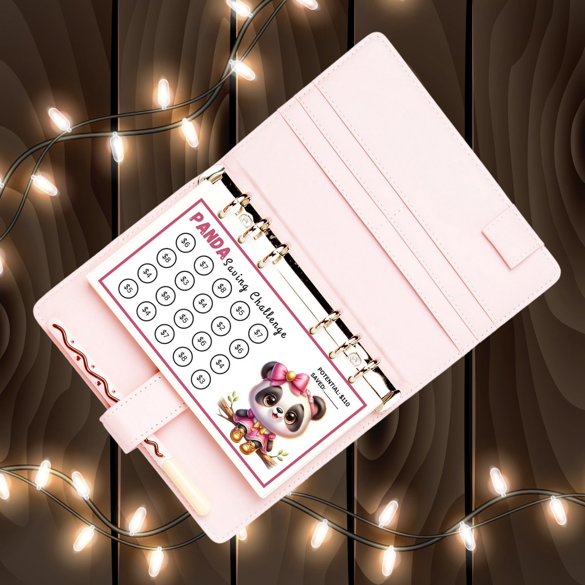 Buy Mini Panda Savings Challenge Printable, Panda Saving Challenges ...