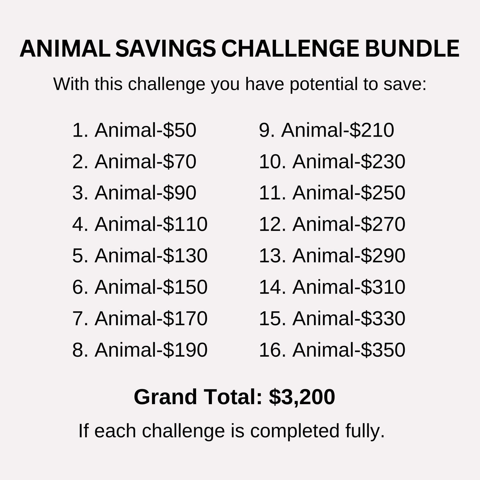 Cow Savings Challenge Printable, Mini A6 Low Income Saving Challenges ...