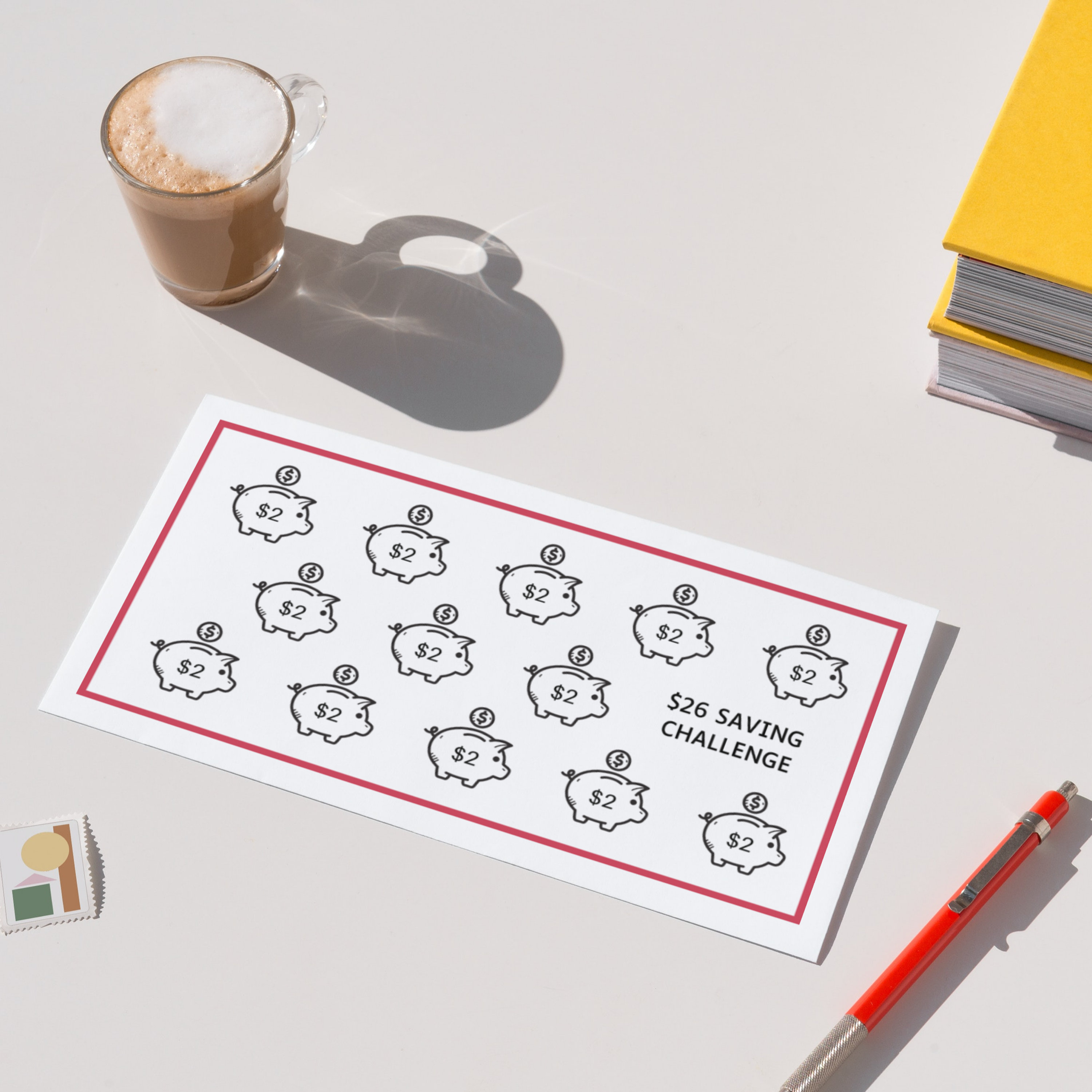 Kids Savings Challenge Tracker Printable A6 Kids Mini Saving - Etsy