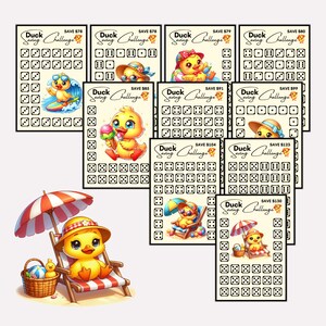 Get Your Ducks Themed Savings Challenge Bundle, Mini A6 Duck Saving ...