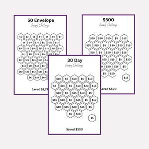 Savings Challenge Printable Binder, Mini Savings Challenge, Money ...