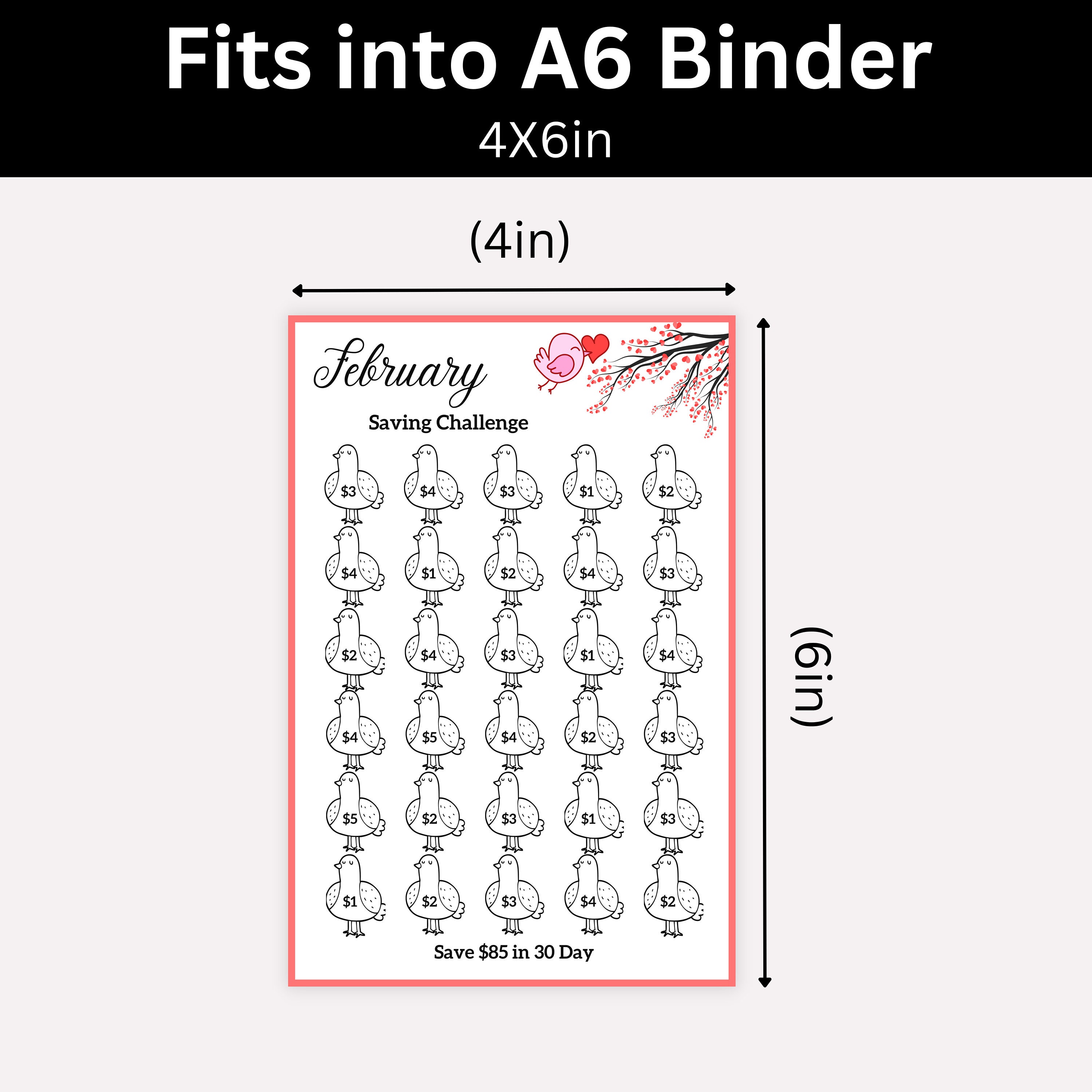 Kids Savings Challenge Printable, Mini A6 Kids Coloring Book for Saving ...