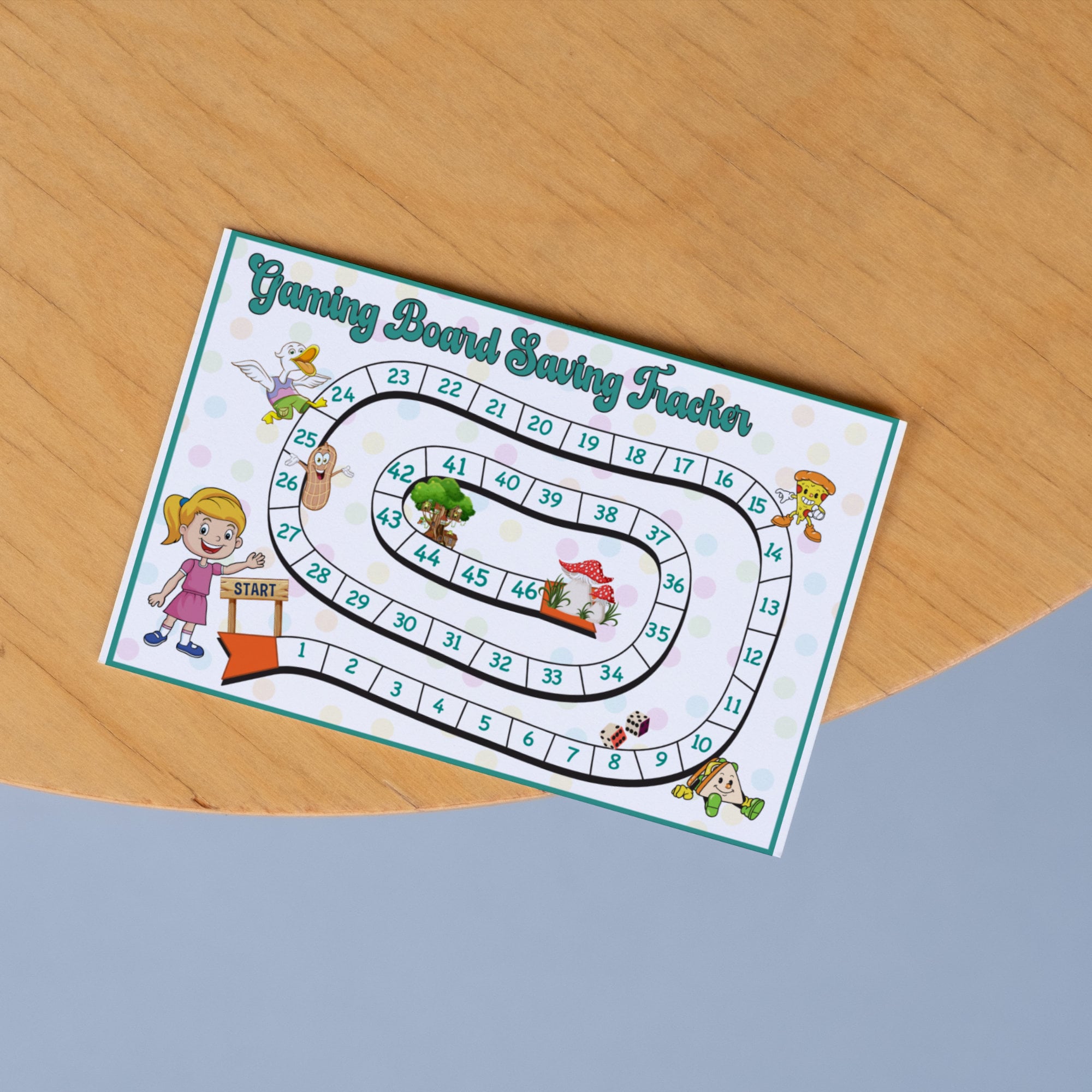 Savings Game Board Challenge Printable, A6 Mini Saving Challenges ...