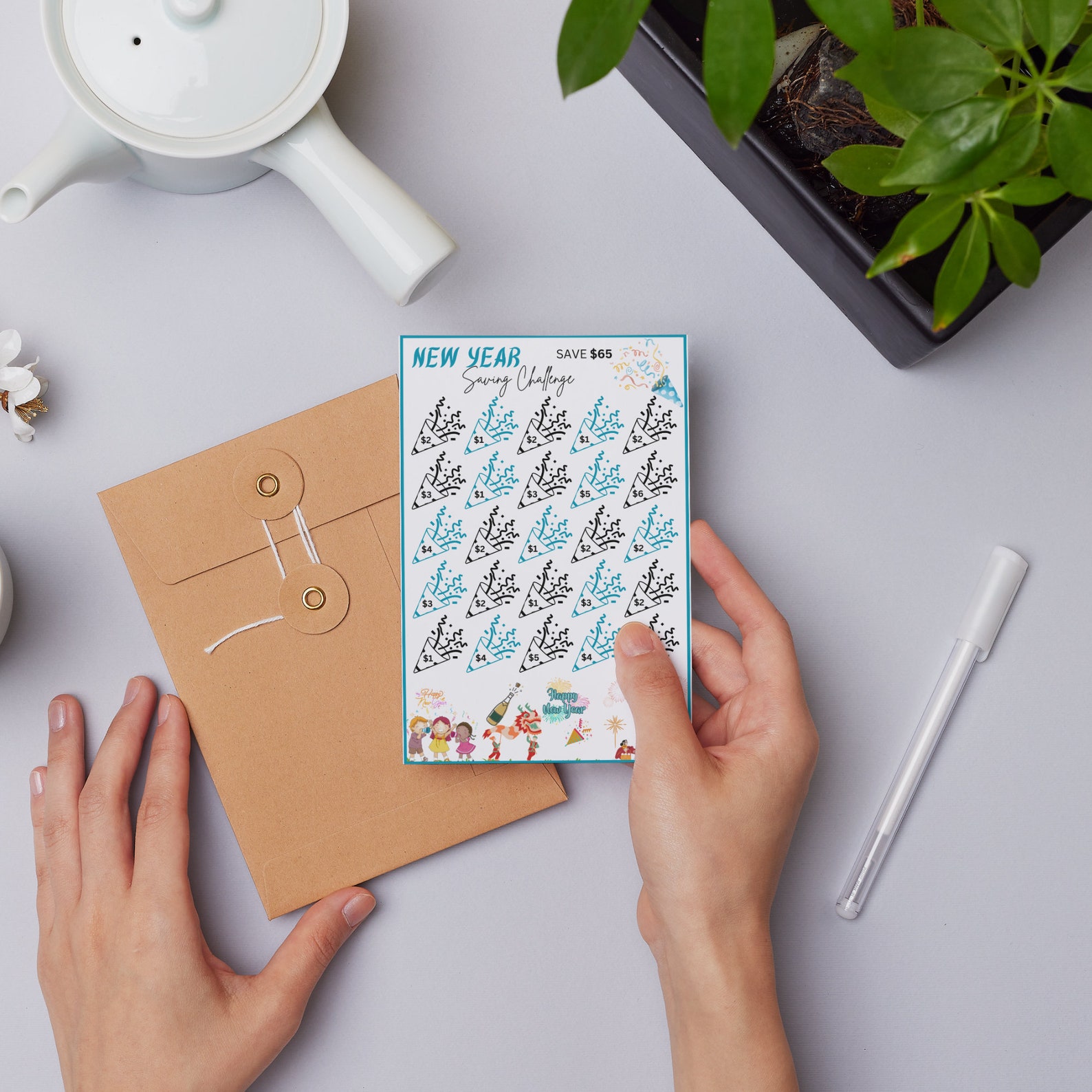 Savings Challenge Printable, Color Mini A6 Saving Challenge, Money ...