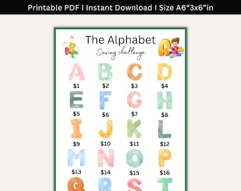 Alphabet Savings Challenge - Etsy