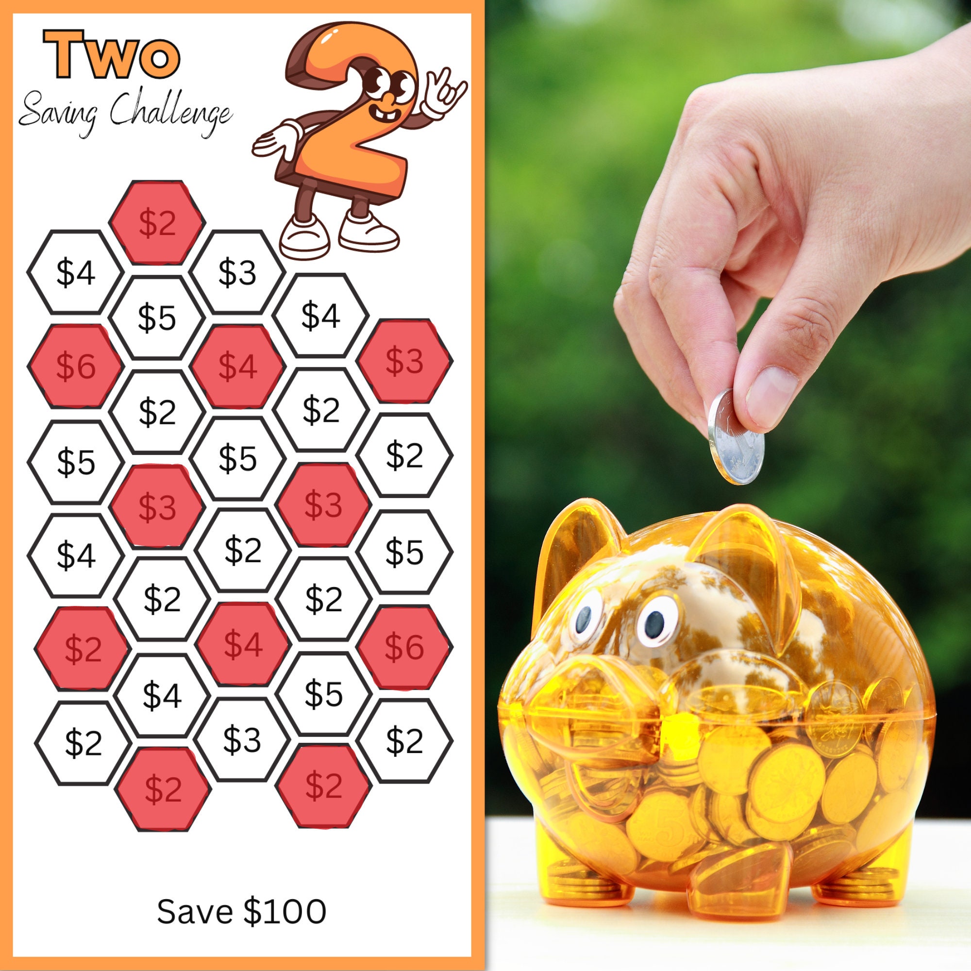 A6 Mini Savings Challenge Printable, Low Income Saving Challenges ...