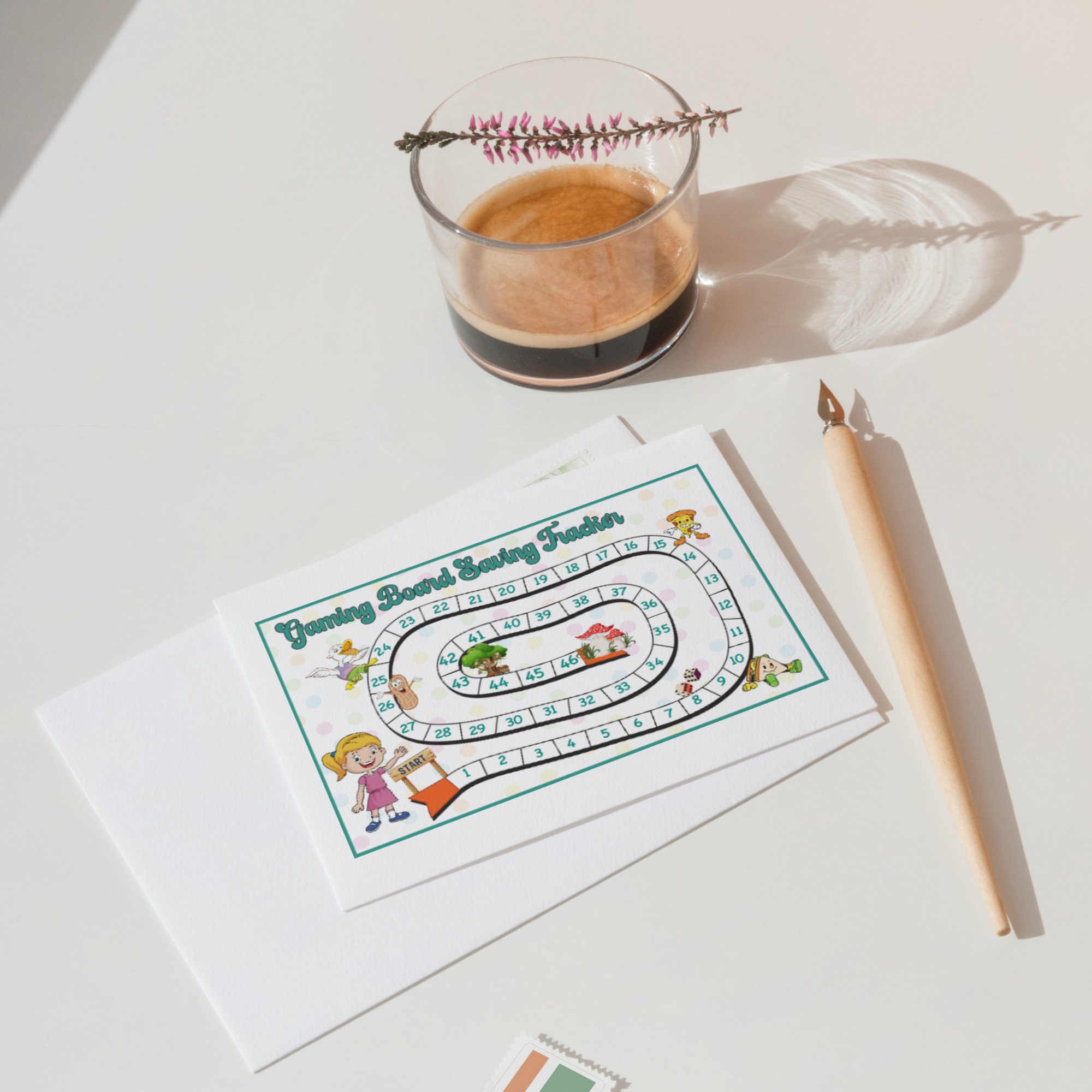 Savings Game Board Challenge Printable, A6 Mini Saving Challenges ...