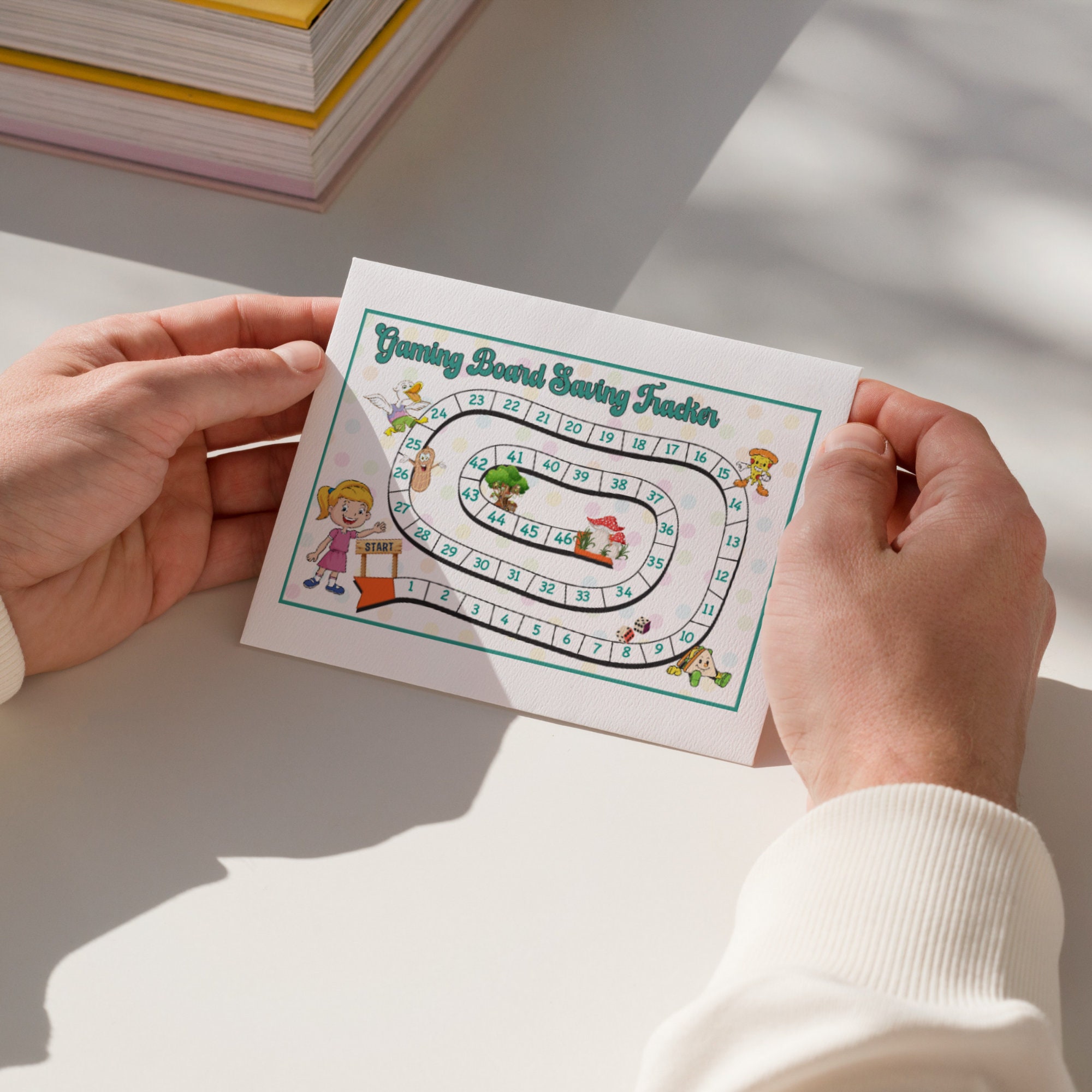 Savings Game Board Challenge Printable, A6 Mini Saving Challenges ...