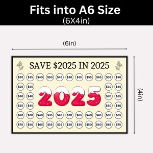 2025 Saving Challenge Printable, Save 2025 in 2025, 2025 Mini Money ...