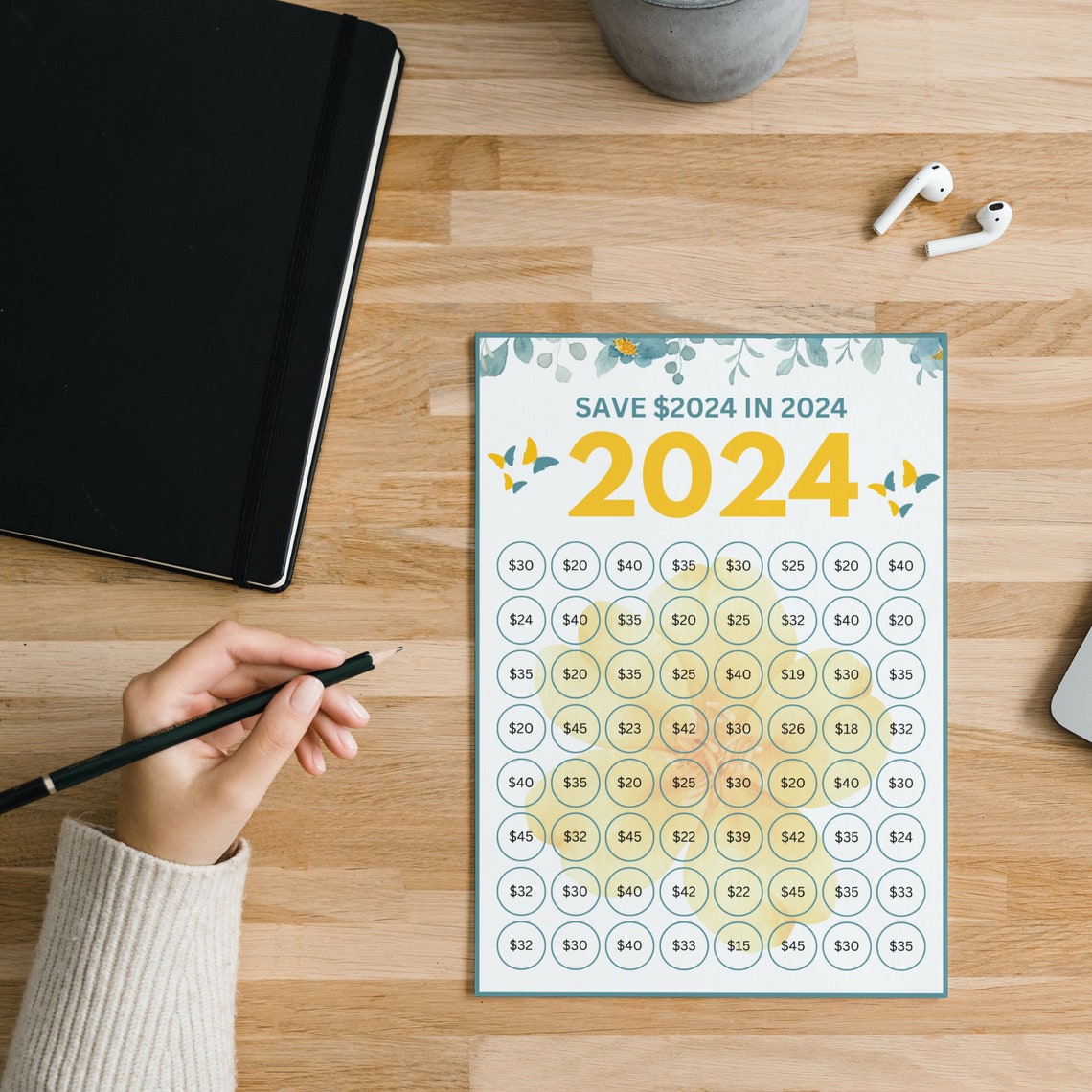 Buy 2024 Saving Challenge Printable, Save 2024 in 2024, 2024 Money ...