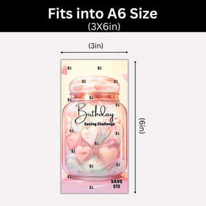 A6 Birthday Savings Challenge Printable Bundle, Mini Happy Birthday ...