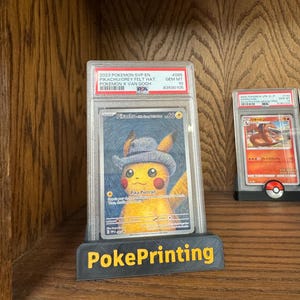 3D Printed Card Stand With Custom Text - Etsy