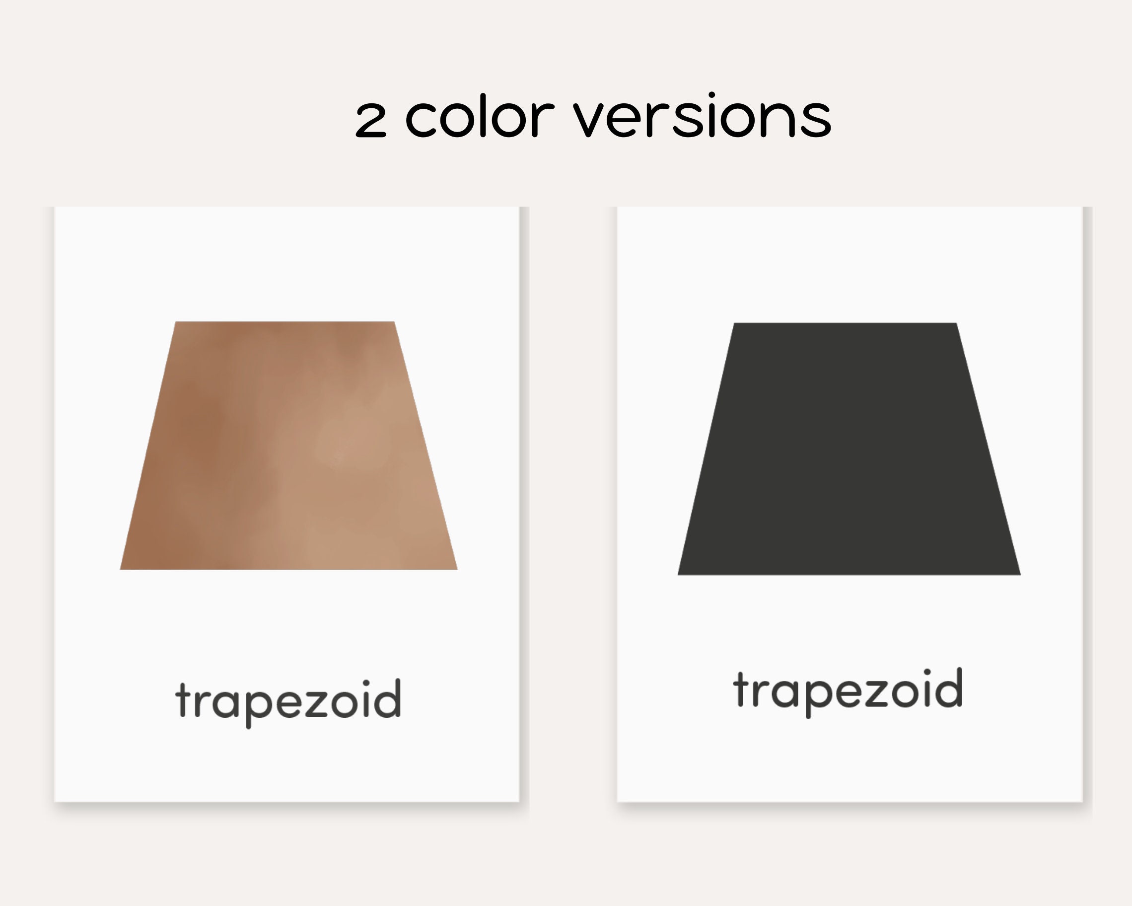 9 Shapes Flash Cards Geometric Shapes Homeschool Printables - Etsy Canada