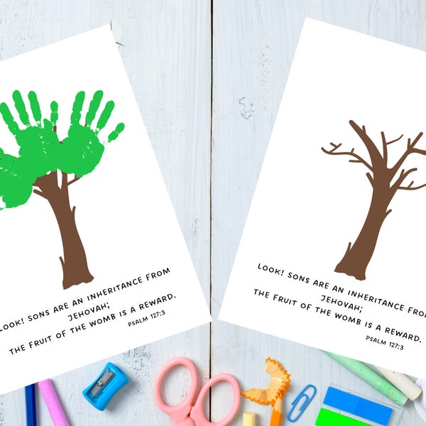 Handprint Bible Verse - Etsy