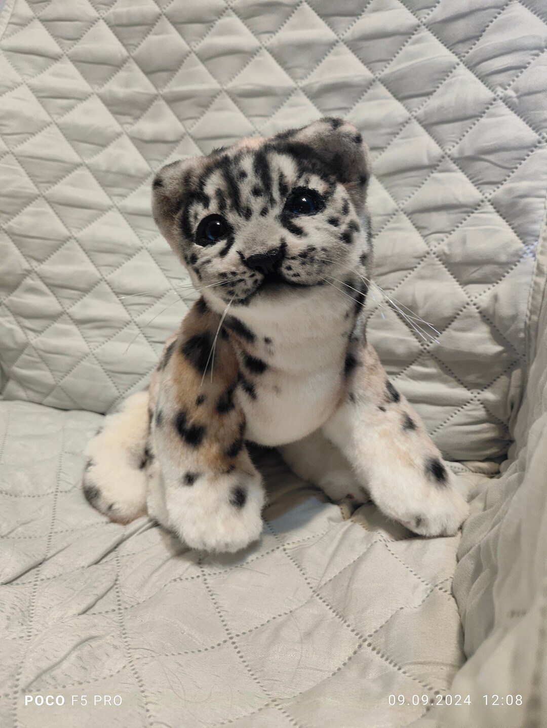 Realistic Fully Bendable Snow Leopard Cub Plush Toy OOAK - Etsy