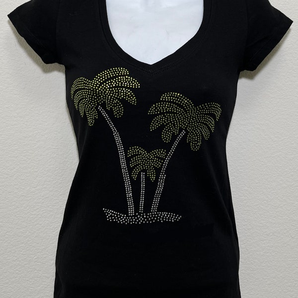 Rhinestone T Shirt - Etsy