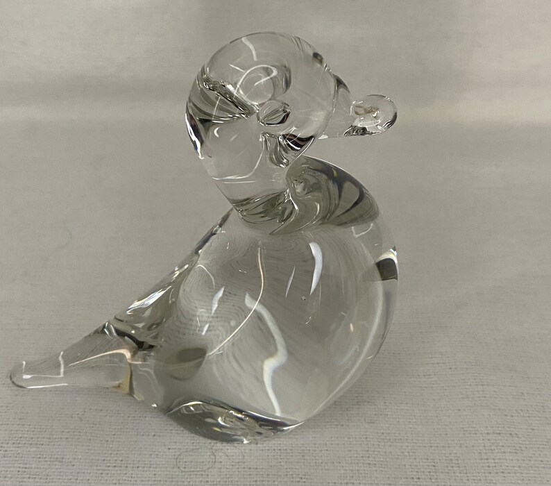 Vintage. Wedgewood Crystal Duck Paperweight - Etsy
