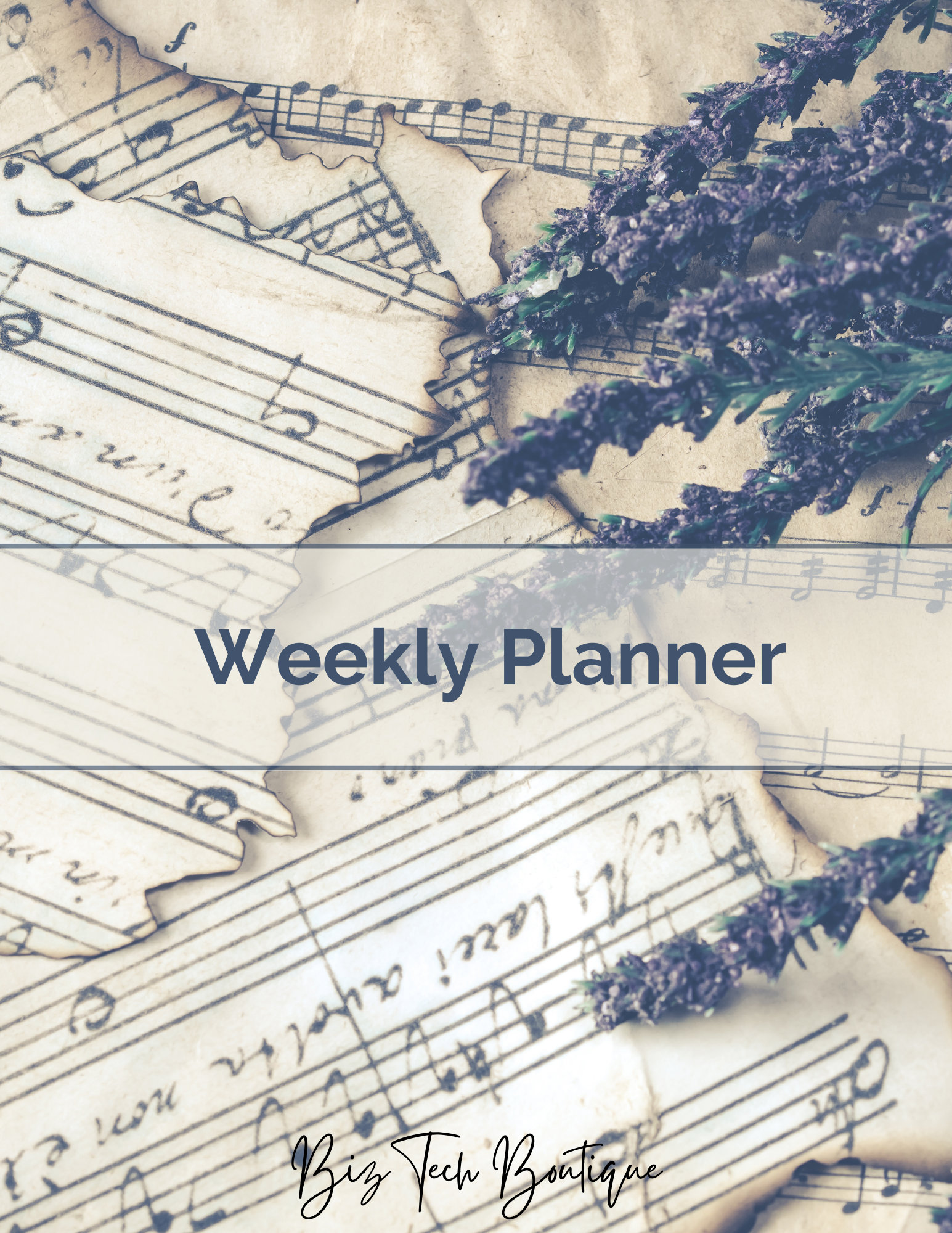 Music Inspired Digital Daily Weekly Planner Schedule Template - Etsy