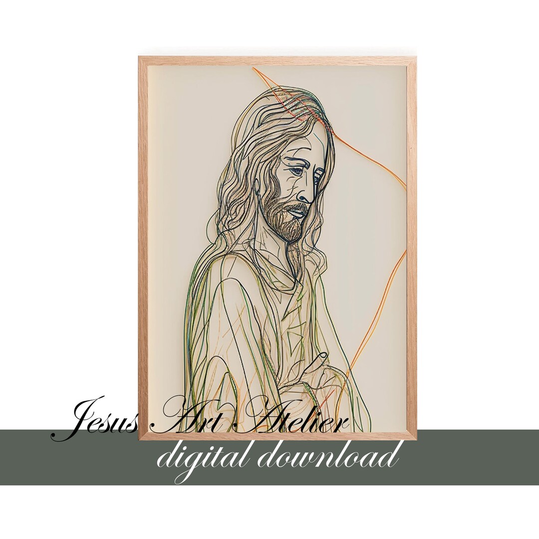 Jesus Christ Wool Art Christus High Quality Lord and - Etsy