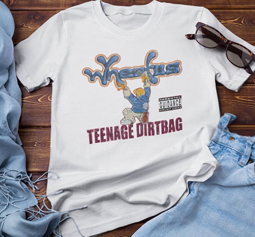WHEATUS - TEENAGE DIRTBAG Double-sided Retro Graphic Tee. Music Lover ...