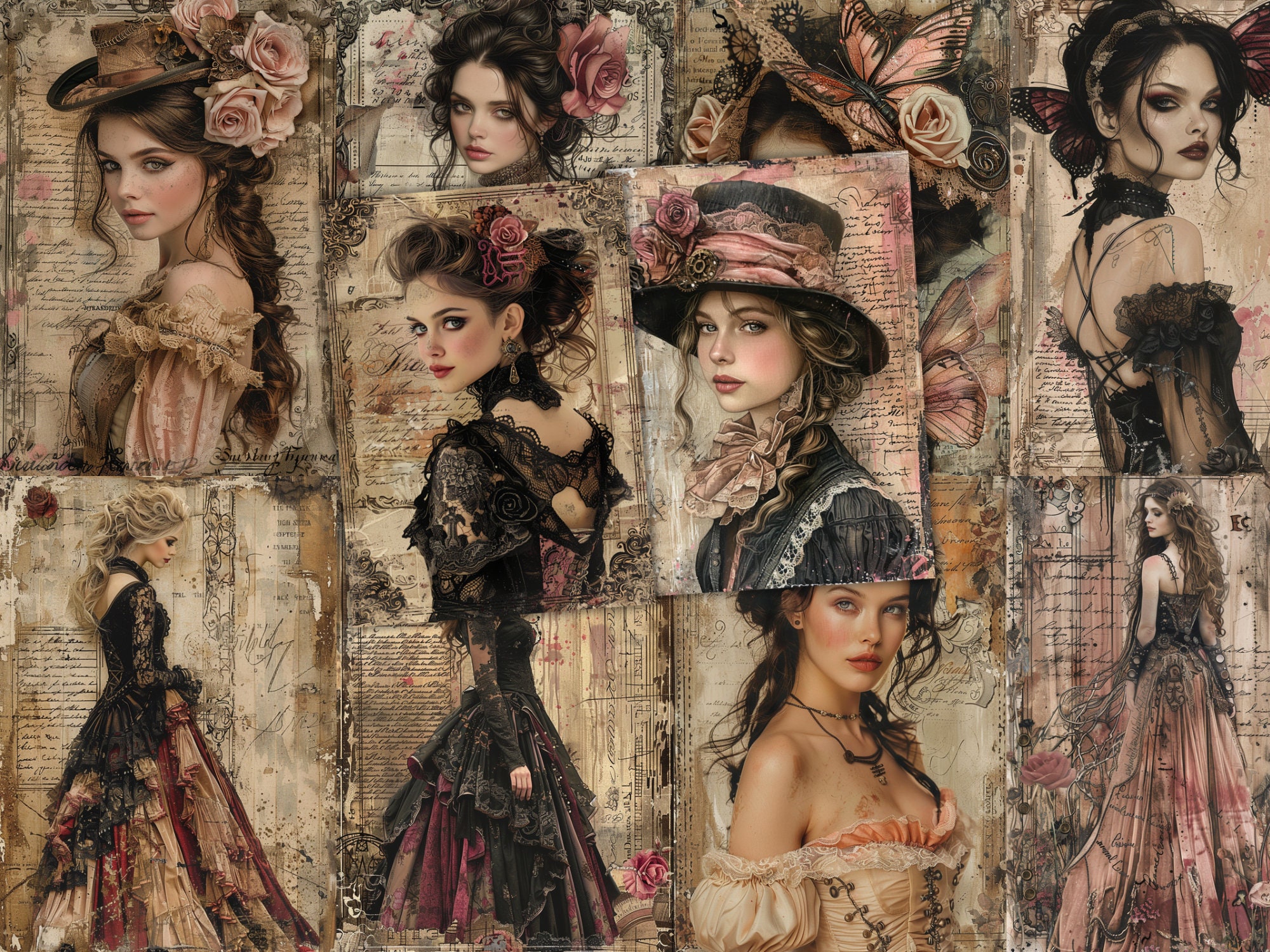 Ethereal Flirty Vampire Princess Steampunk Beautifull Woman Junk ...