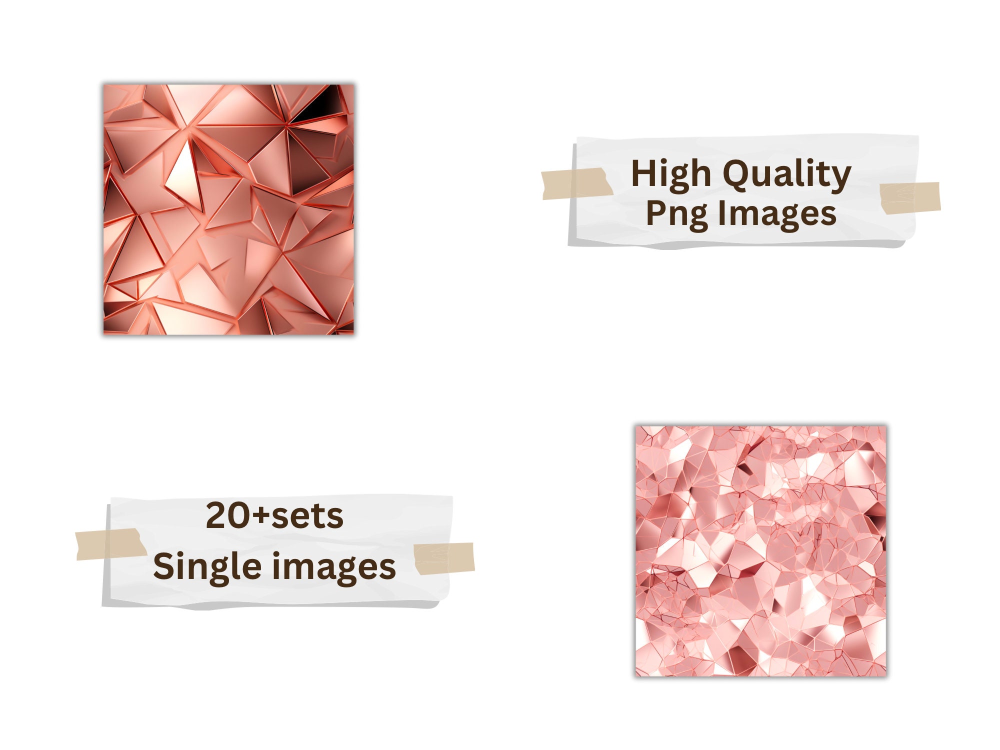 Luxury Rose Gold Digital Paper Pattern , Seamless Scrapbook Paper ...