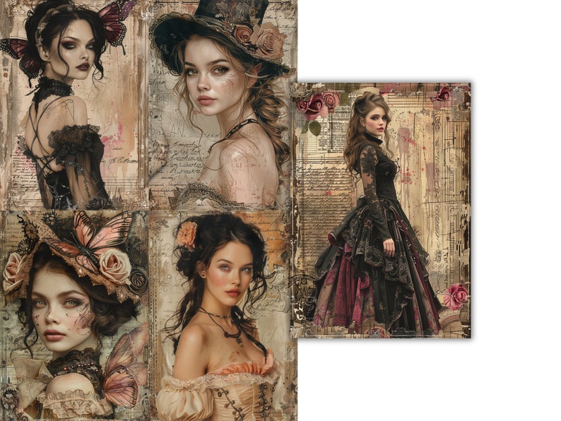 Ethereal Flirty Vampire Princess Steampunk Beautifull Woman Junk ...