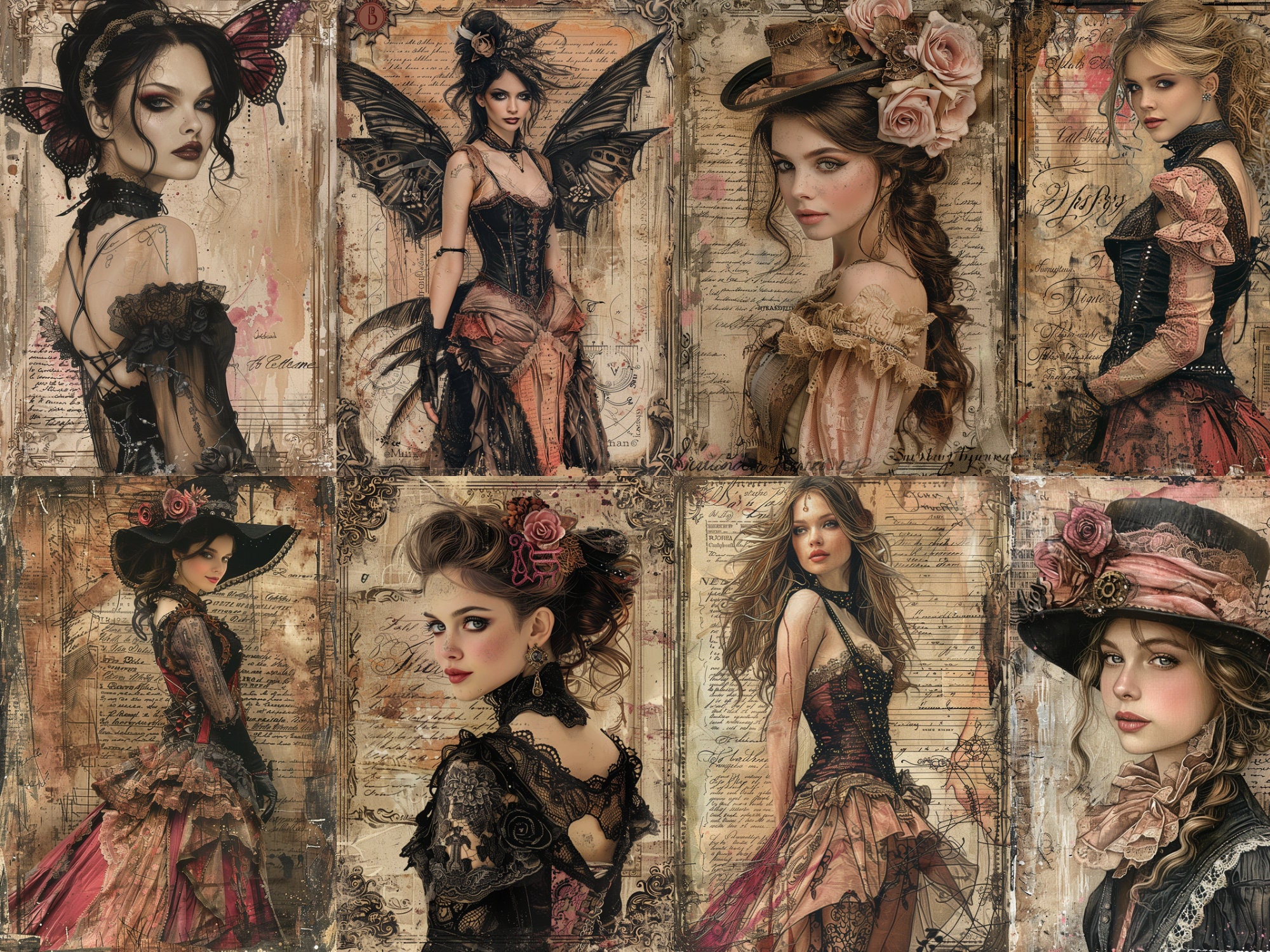 Ethereal Flirty Vampire Princess Steampunk Beautifull Woman Junk ...