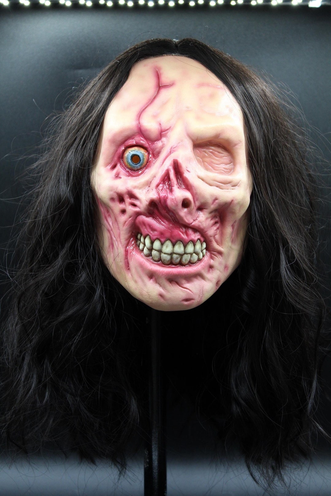 Vicky Psycho Mime Sidekick Latex Mask With Wig - Wearable and Display ...