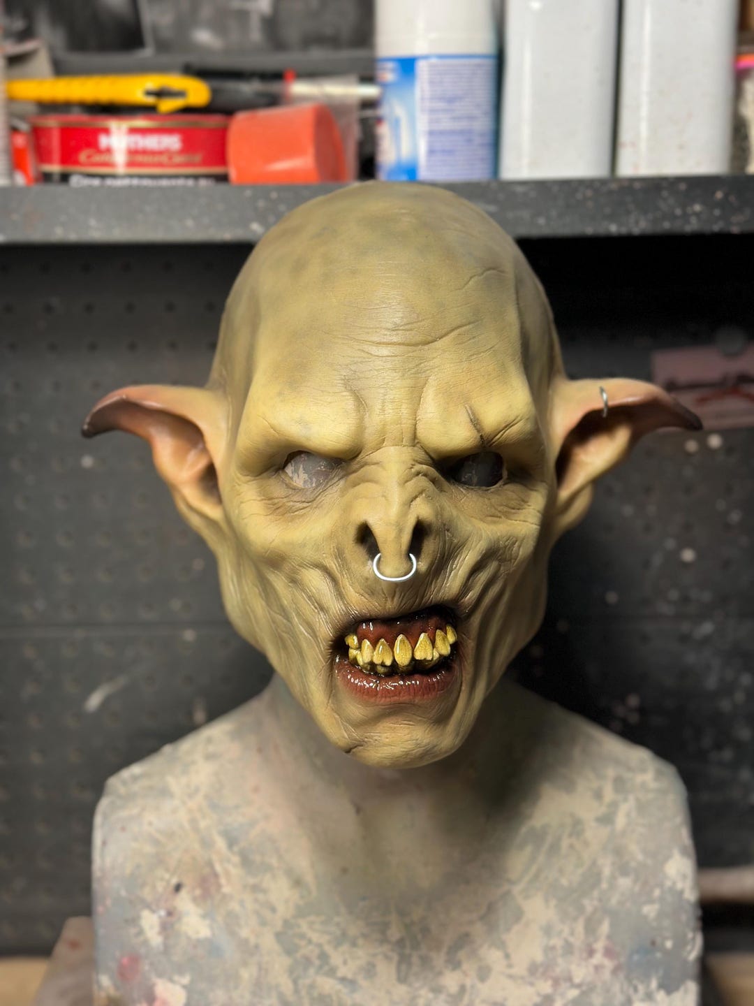 Orc Half Latex Mask D&D Lord of the Rings Inspired LARP Cosplay - Etsy