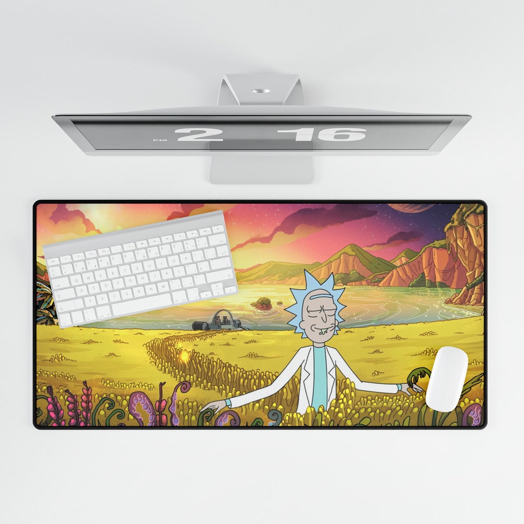 Rick and Morty Themed Mouse Mat Anime Style Gaming Desk Mats - Etsy