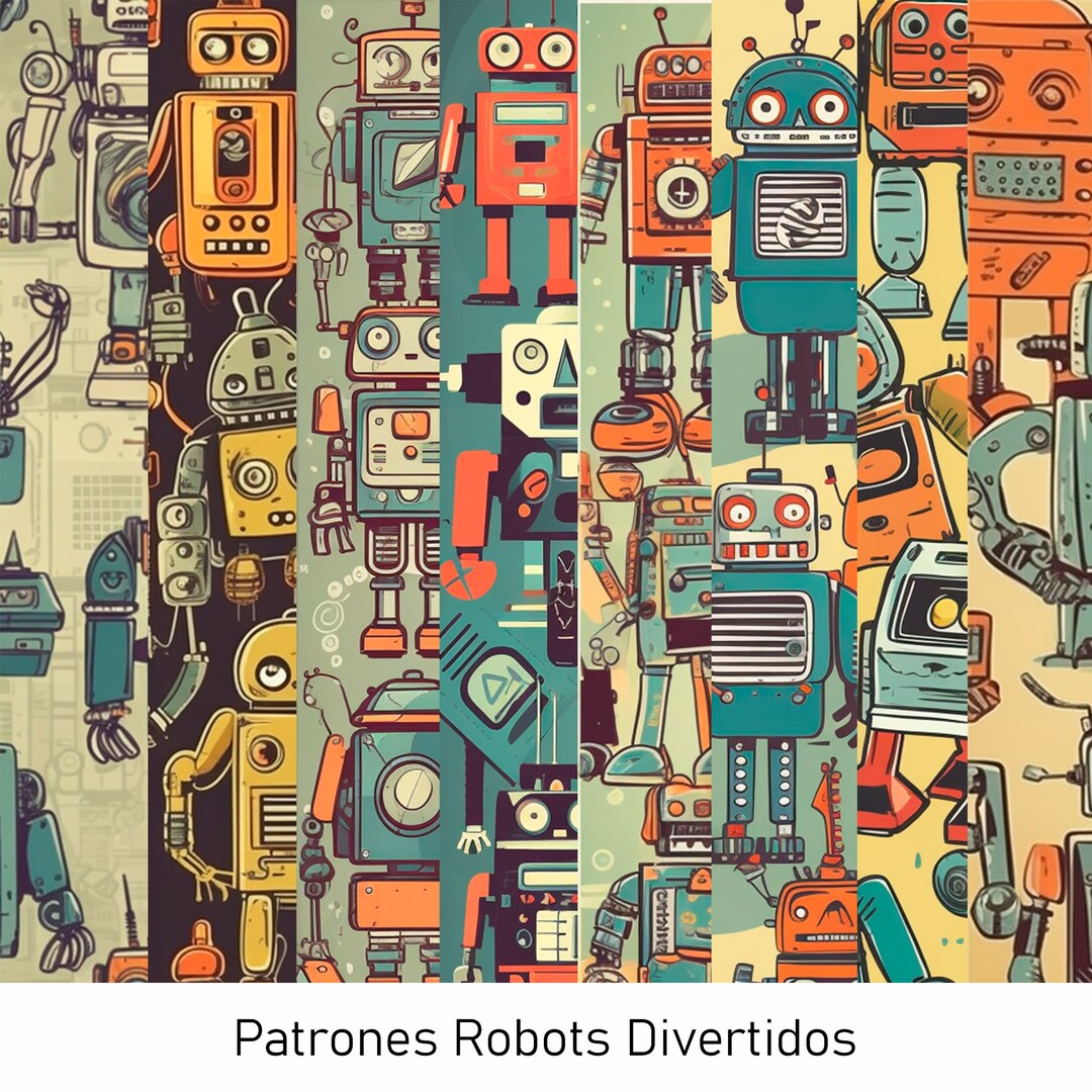 Funny Robot Patterns - Etsy Australia