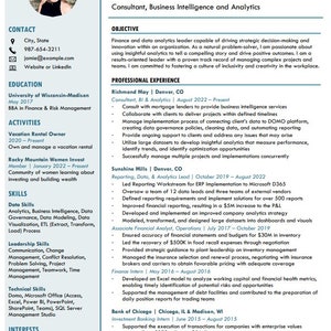 Resume Template | Clean, Simple, Modern | Microsoft Word - Etsy