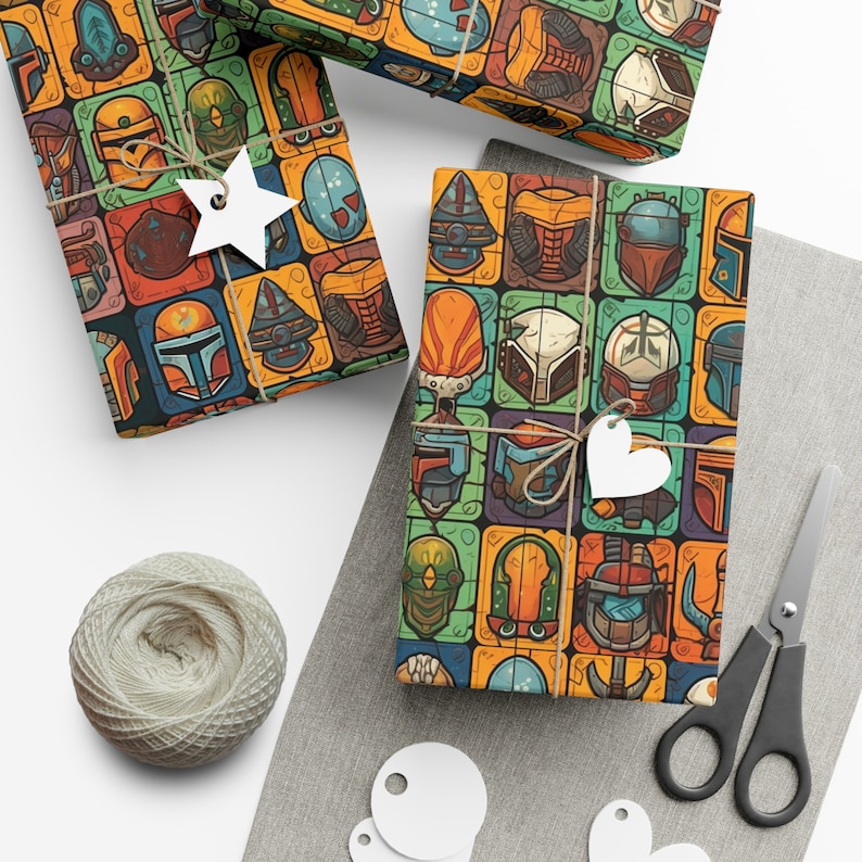 Star Wars Themed Gift Wrap Paper - Etsy