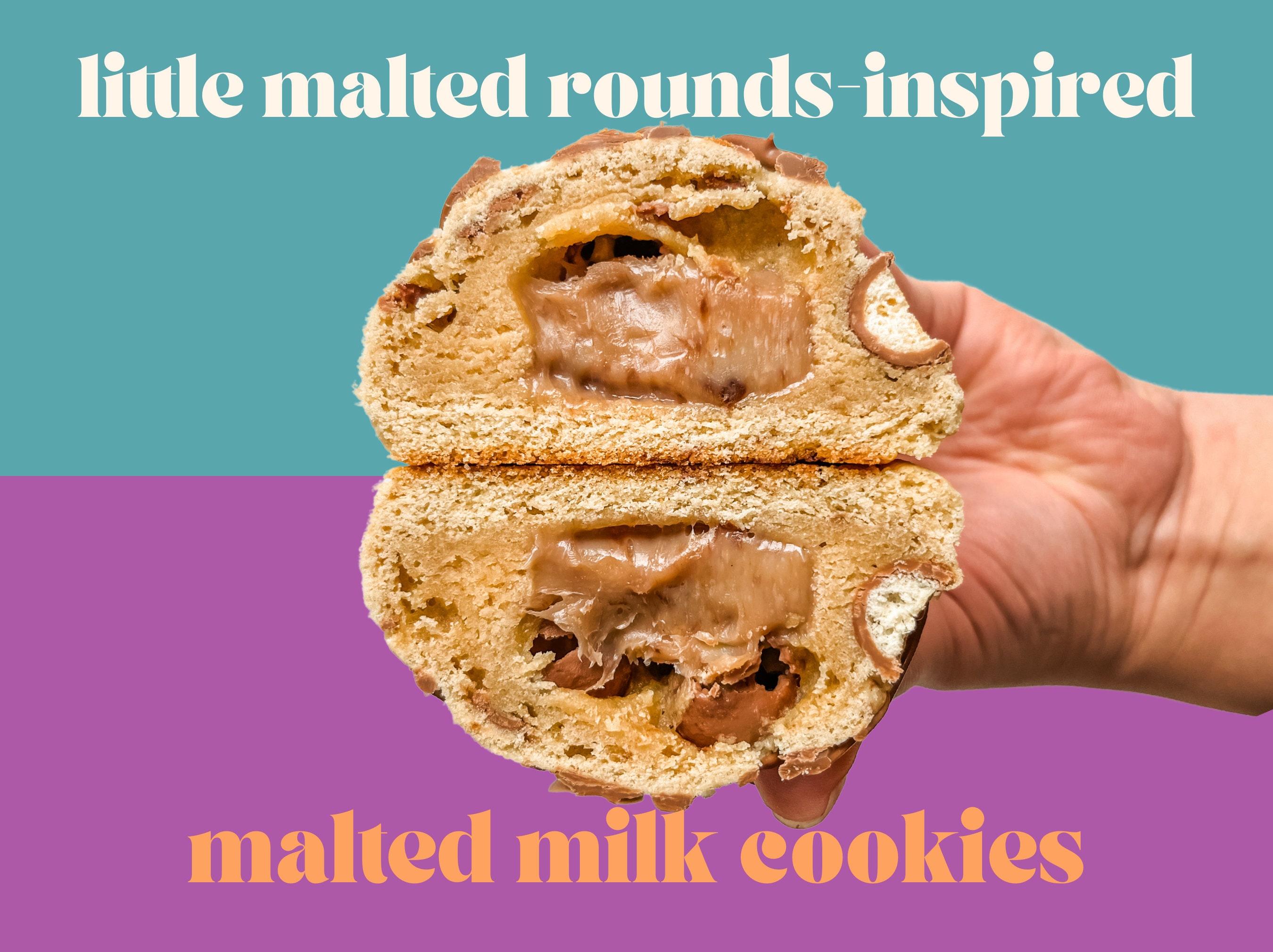 Malted Milk Cookie Recipe | Candy Inspired Cookie | Gourmet Stuffed ...