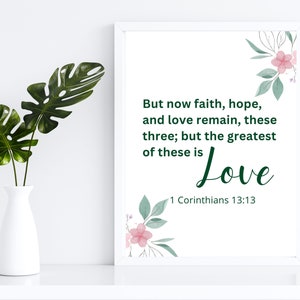 Christian Printable Wall Art/bible Verse Décor/christian Home Décor ...