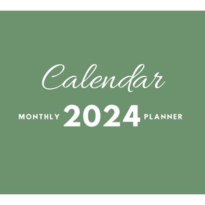 Printable Calendar 2024 Monthly Planner 2024 I Bible Verses Calendar I ...